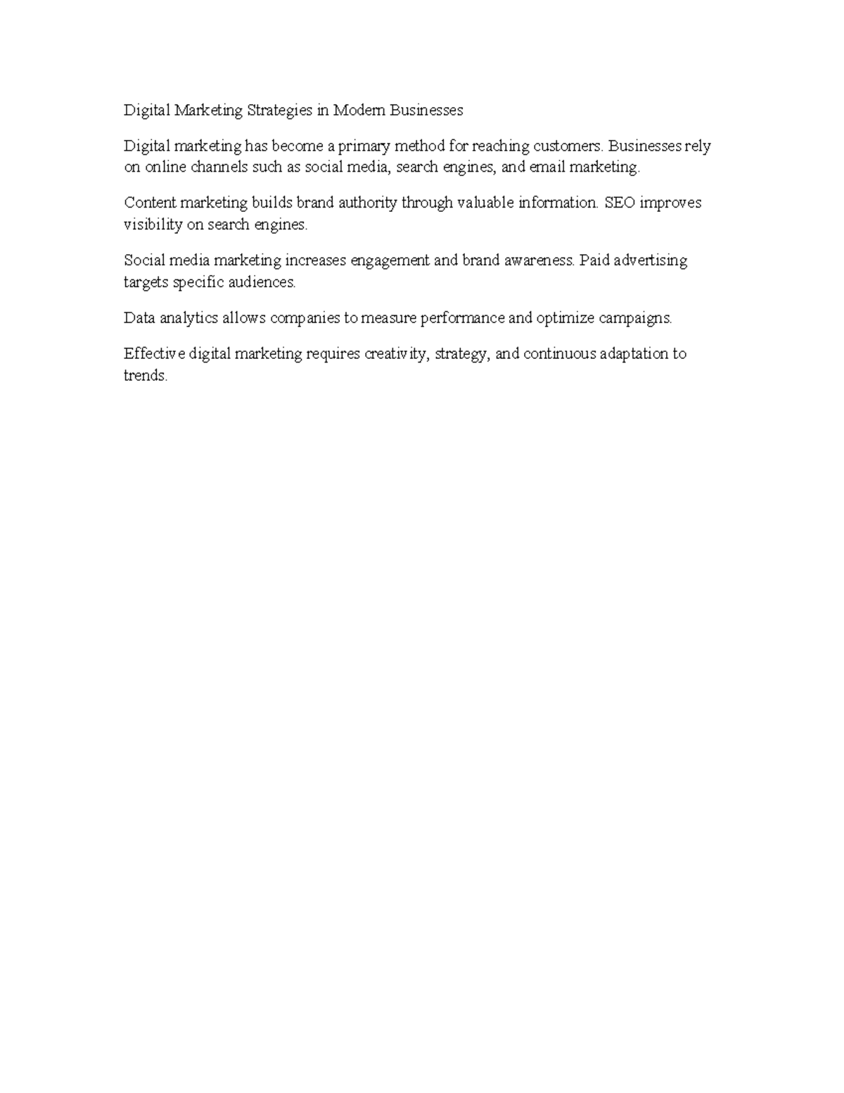 Document 7 Digital Marketing 3 - Digital Marketing Strategies in Modern ...