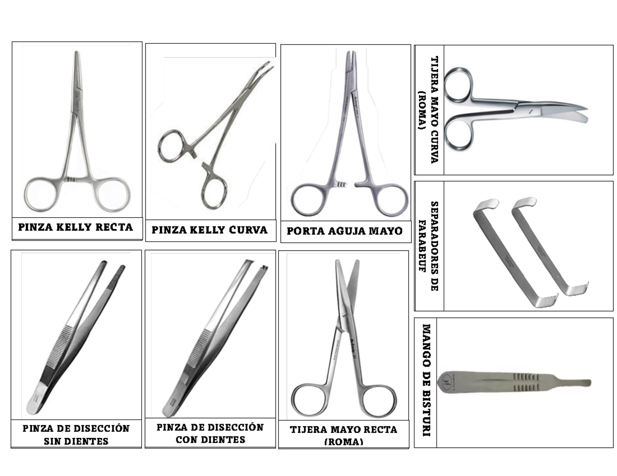 Fichas de Instrumental Quirurgico - PINZA KELLY RECTA ####### PINZA DE ...
