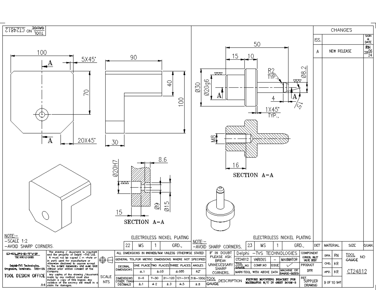 CT24812 Gauge Changes Tool Sign Iss. 50 - Drawing Overview - Studocu