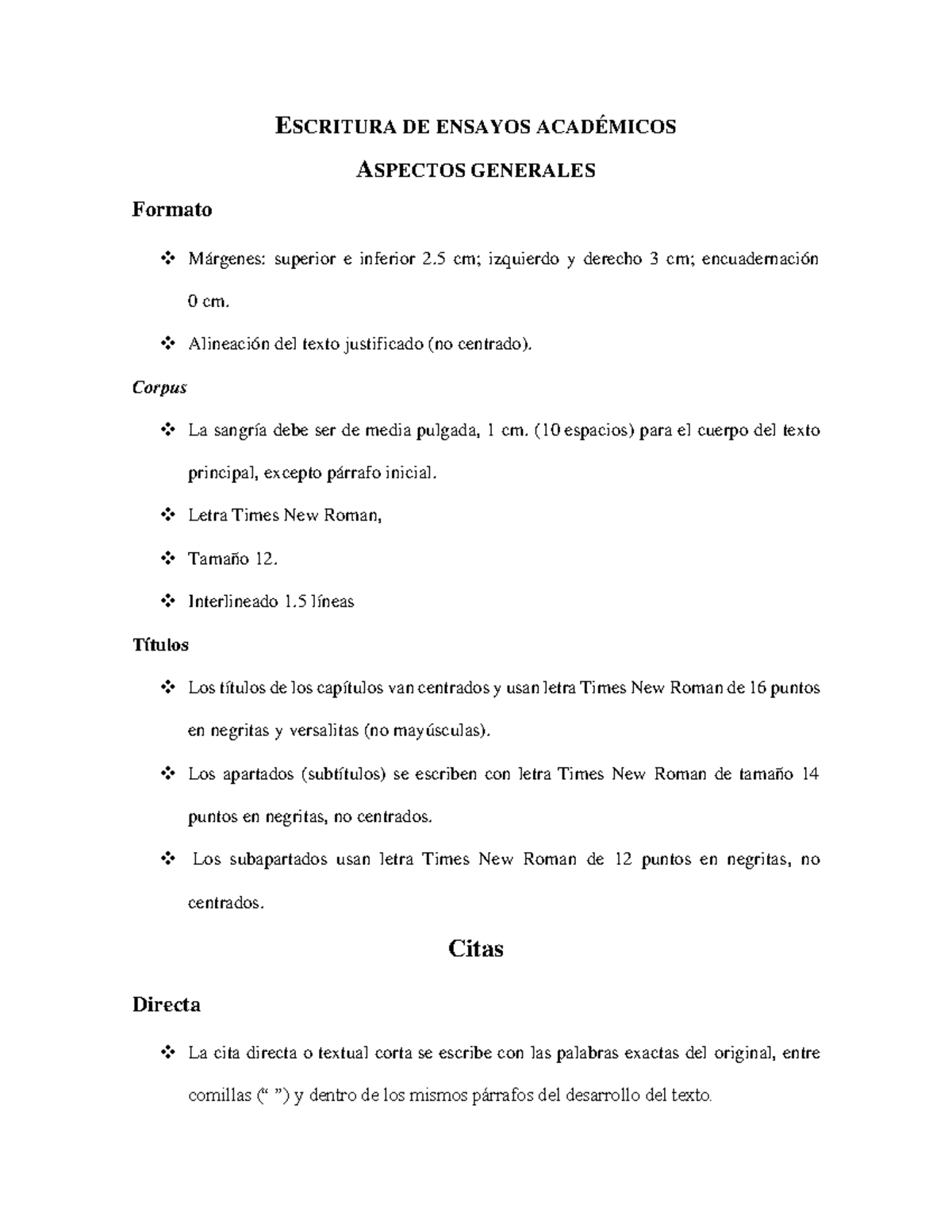 Guía para la Escritura de Ensayos Académicos (ES-201) - Studocu