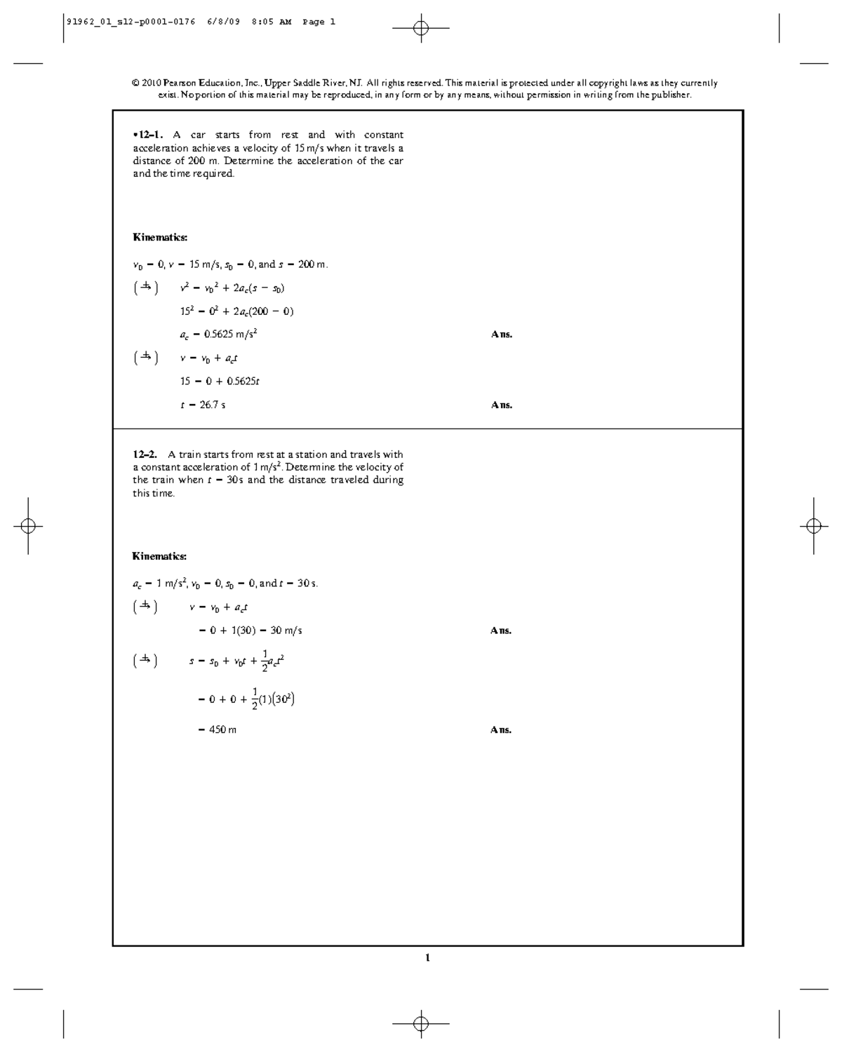 Dynamics 12e Solutions-Hibbeler Chapter 12 Dynamics 12e Solutions ...