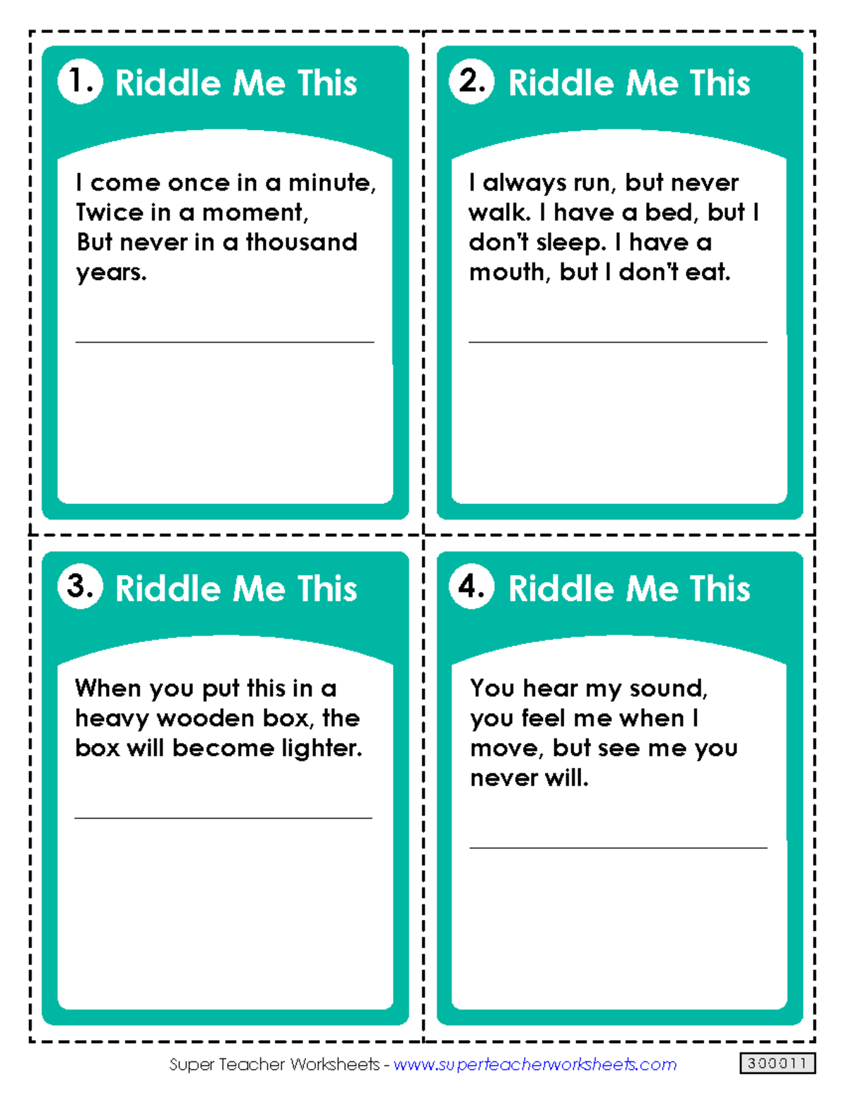 Riddles practice - 1. 2. 3. 4. Riddle Me This Riddle Me This Riddle Me ...
