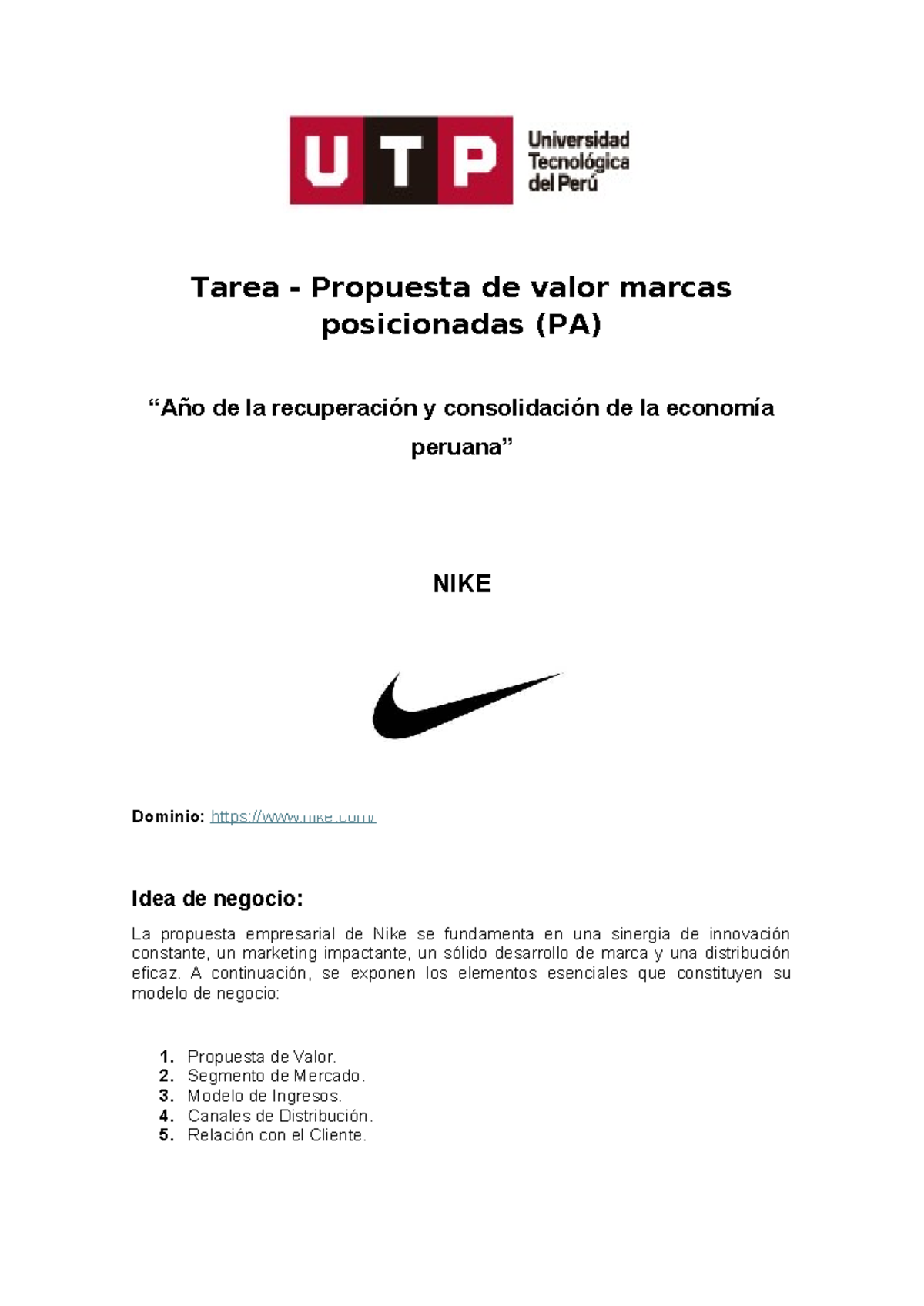Propuesta de Valor de Marcas Posicionadas: Nike, LEGO y Netflix (PA2 ...