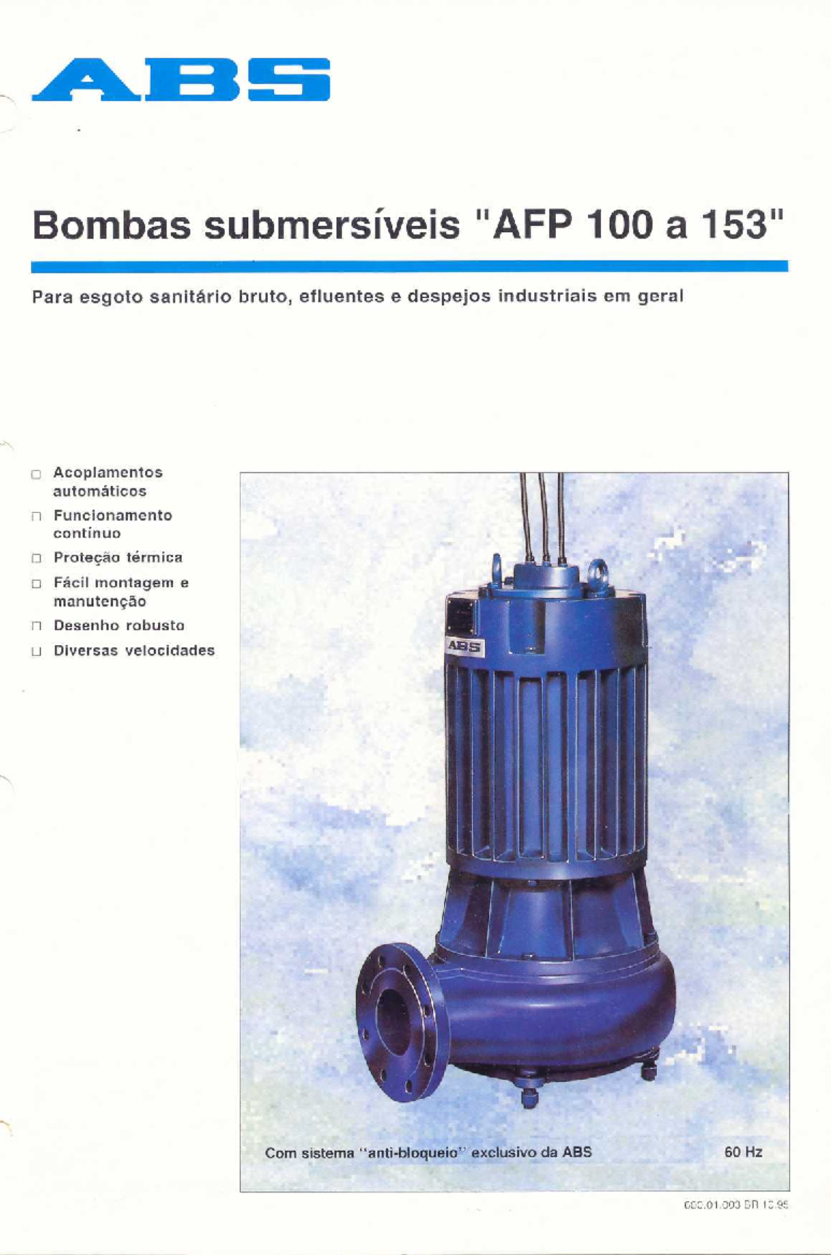 Catálogo AFP 100 a 153 - Bombas Submersíveis ABS para Esgoto e ...