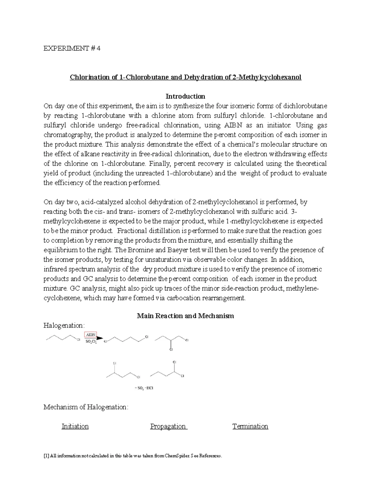 Experiment #5 LAB Report - EXPERIMENT DIELS-ALDER REACTION AND ...