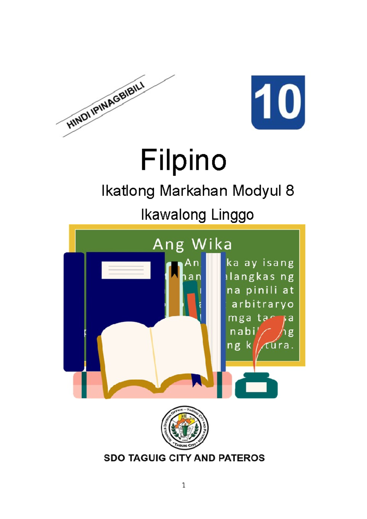 FIL10 Q3 M8 Ikawalong Linggo: Pagsusuri ng Panitikan ng Africa at ...