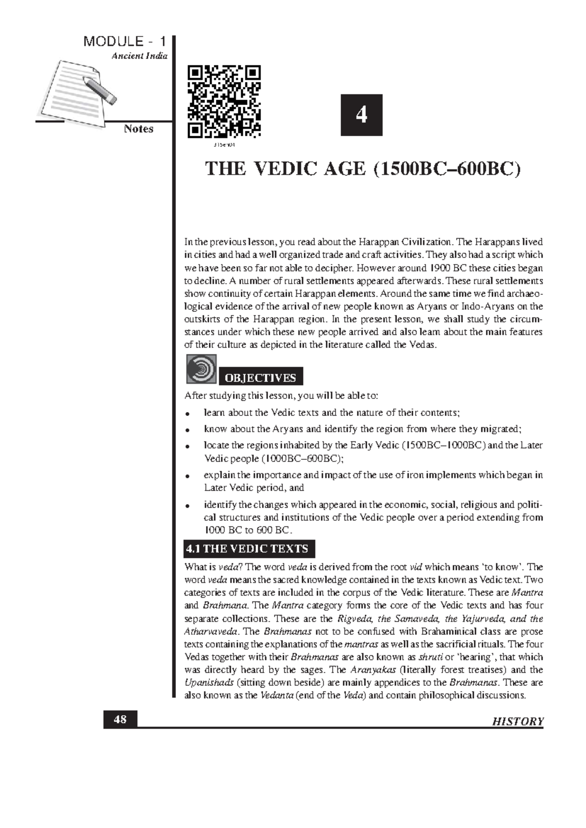 315 History Eng Lesson 4 - Ancient India THE VEDIC AGE (1500BC–600BC) 4 ...