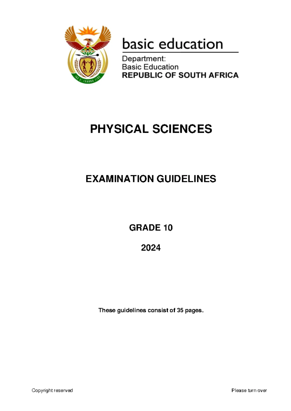 Grade 10 Physical Science Study Guide for Exams (Via Afrika) - Studocu
