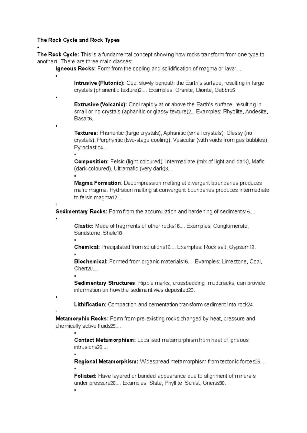 1022 earth science - The Rock Cycle and Rock Types - The Rock Cycle and ...
