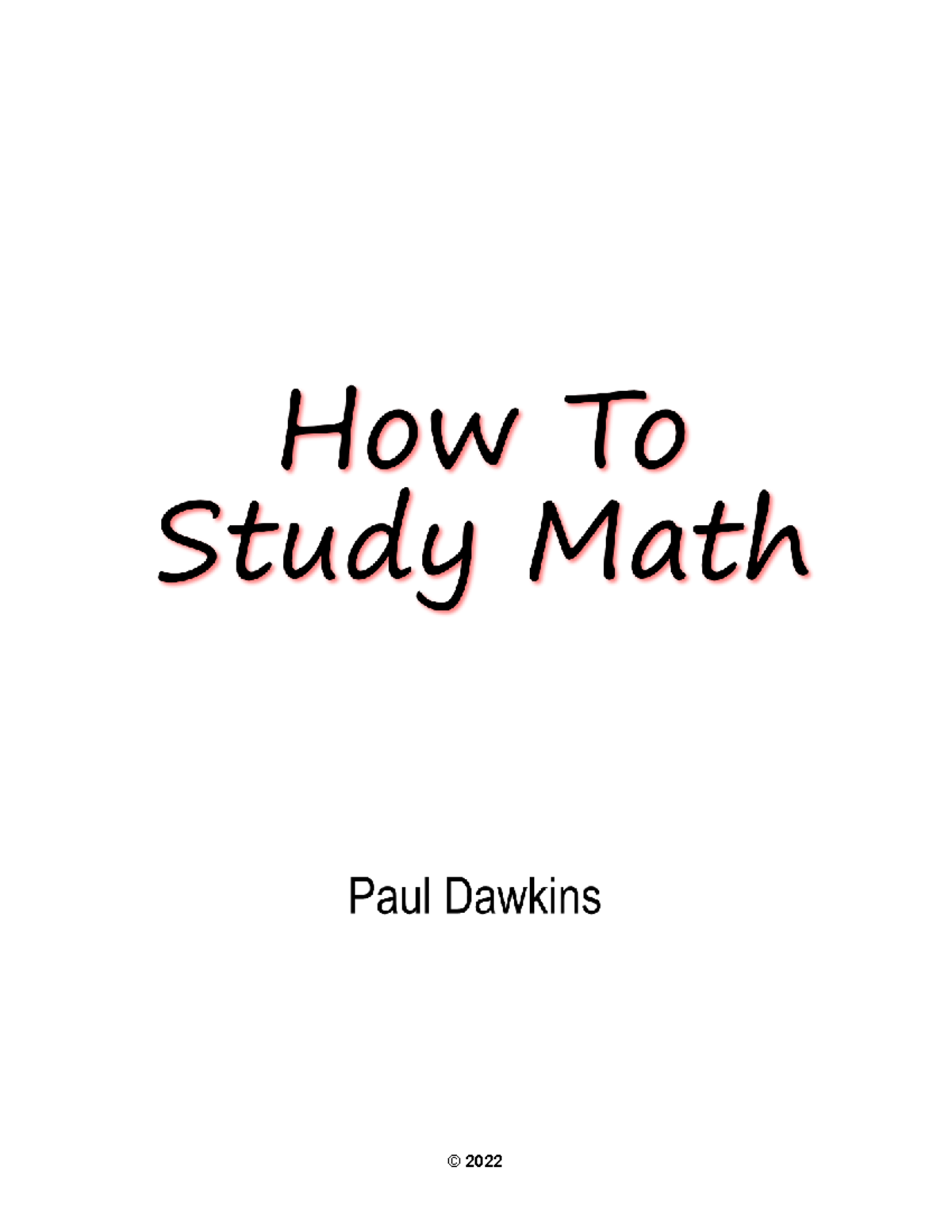 How to Study Math: Essential Tips and Strategies for Success - Studocu