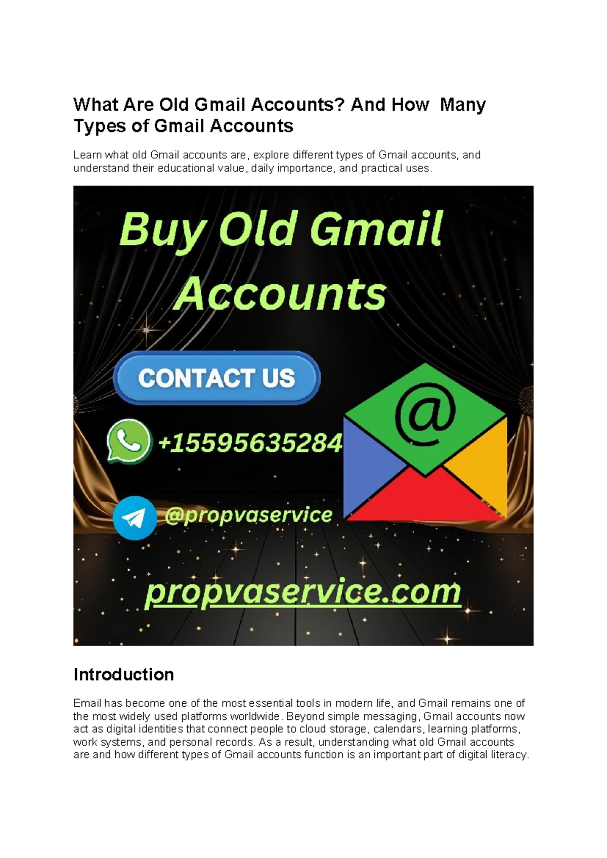 Understanding Old Gmail Accounts: Types & Educational Value - Studocu