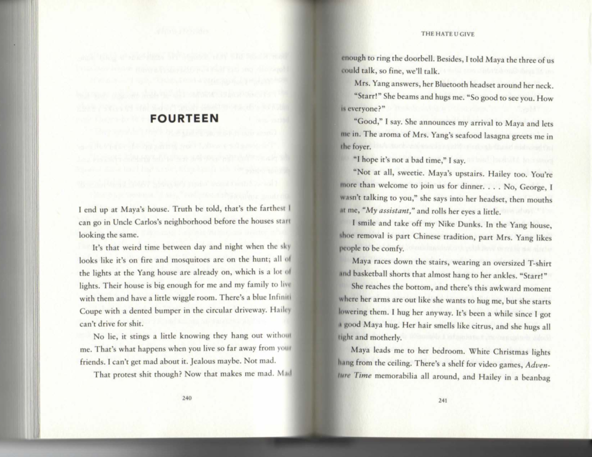 THE HATE U GIVE: Chapters 240-290 Summary and Analysis - Studocu