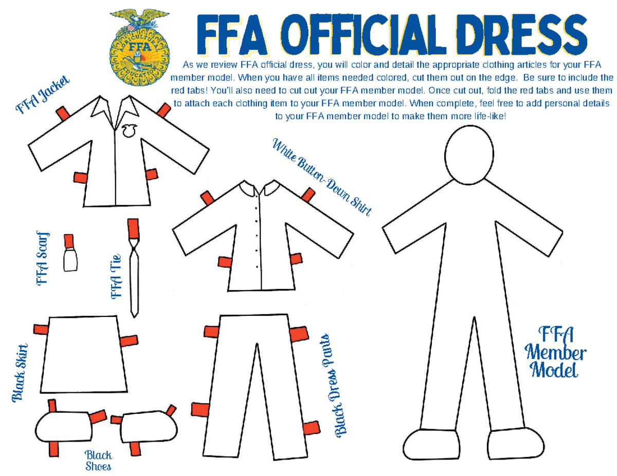 FFA Official Dress Paper Doll Model Instructions - Studocu