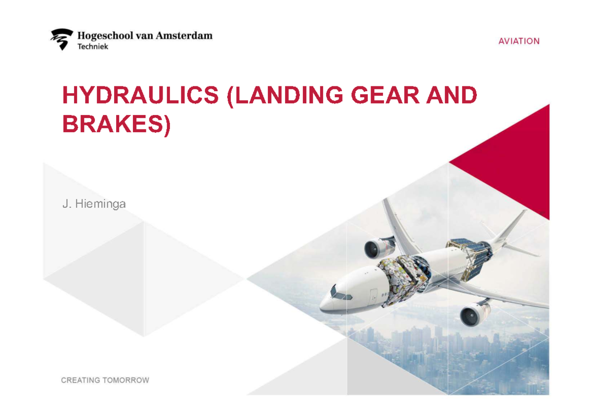 T6W4 Hydraulics: Landing Gear & Brake Systems Overview - Studeersnel