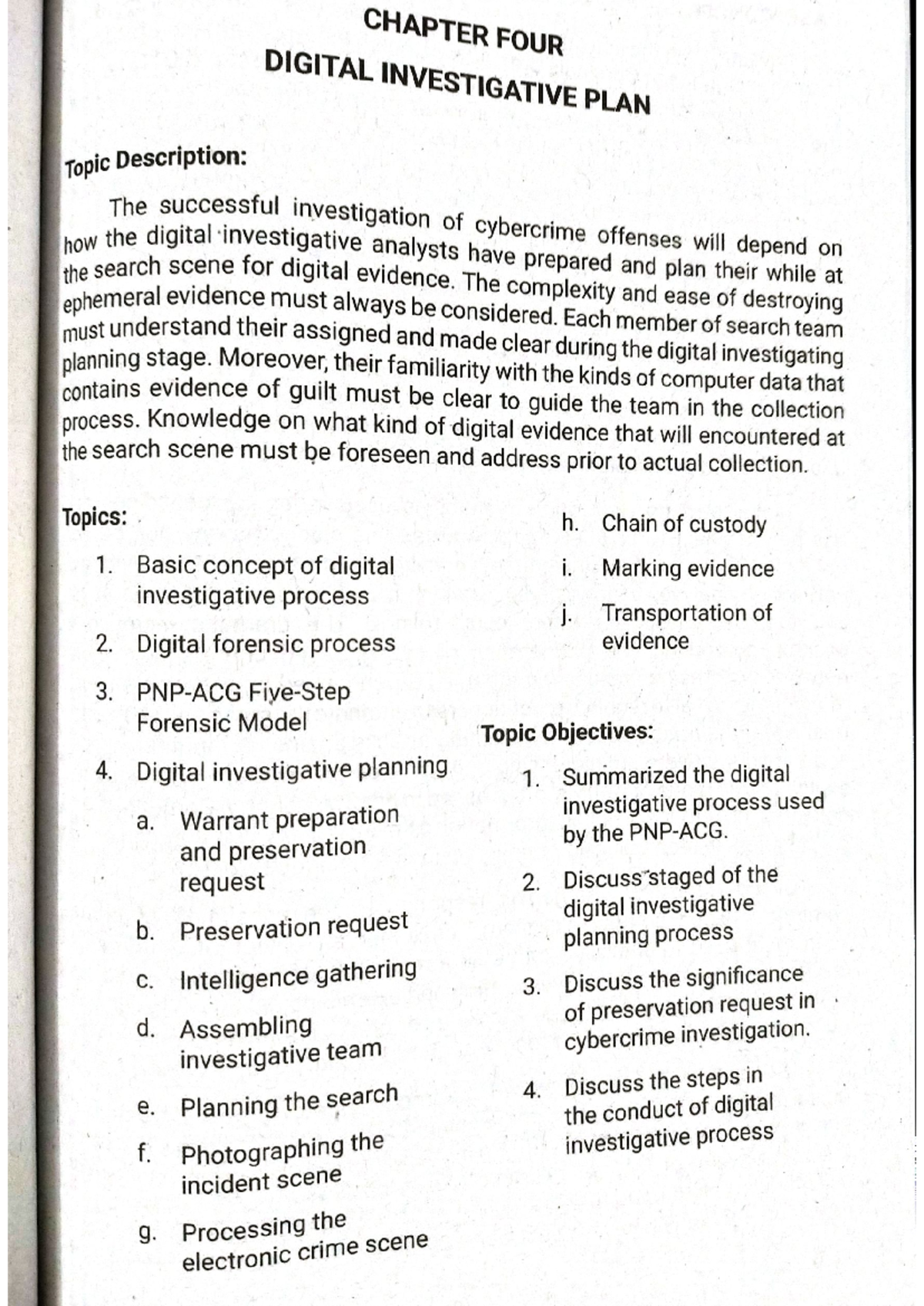 Cybercrime Investigation Strategies - Chapter 4 Overview (CS 101) - Studocu