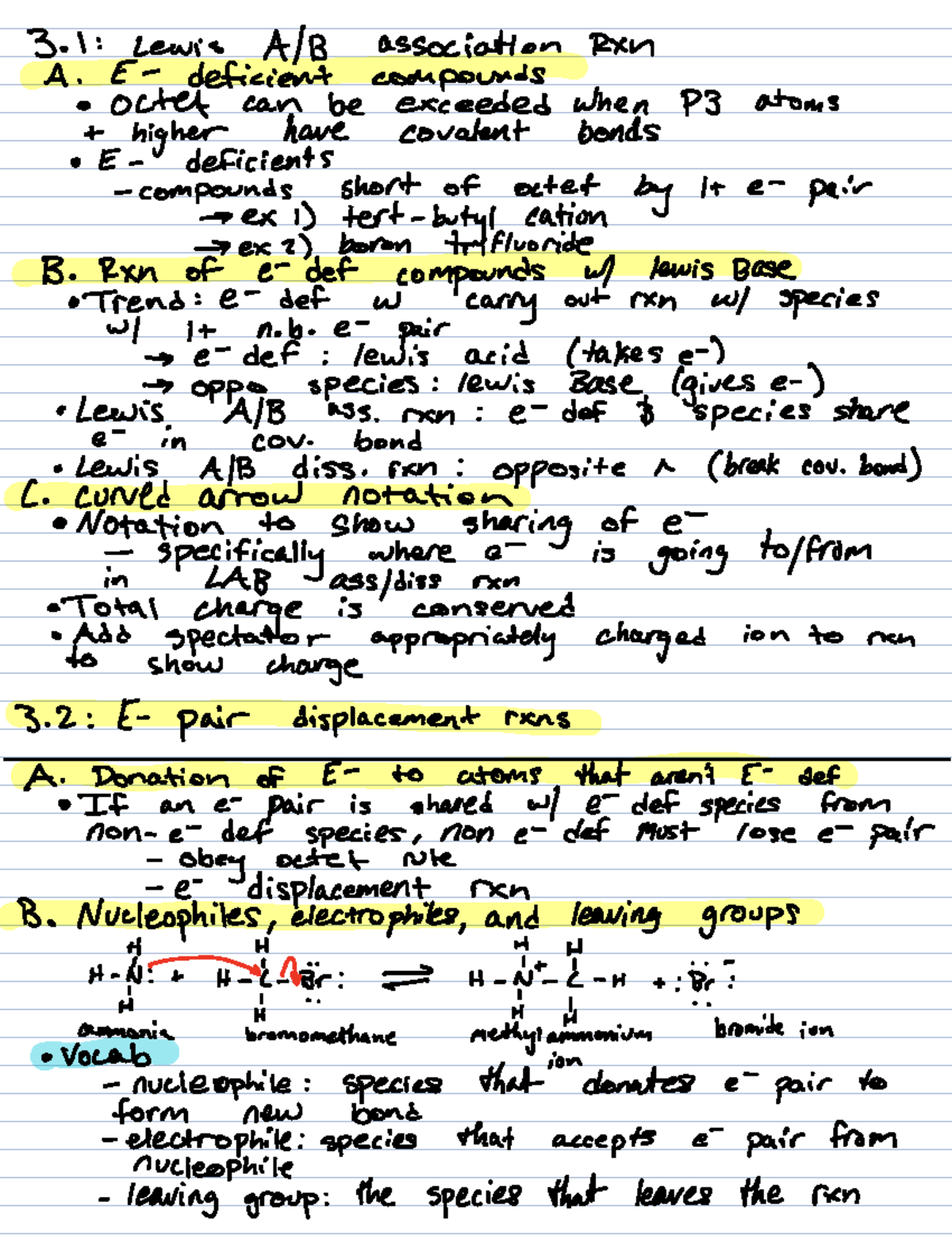 Chapter 3 Organic Chemistry - Lecture Notes on Reactions and Acidity ...