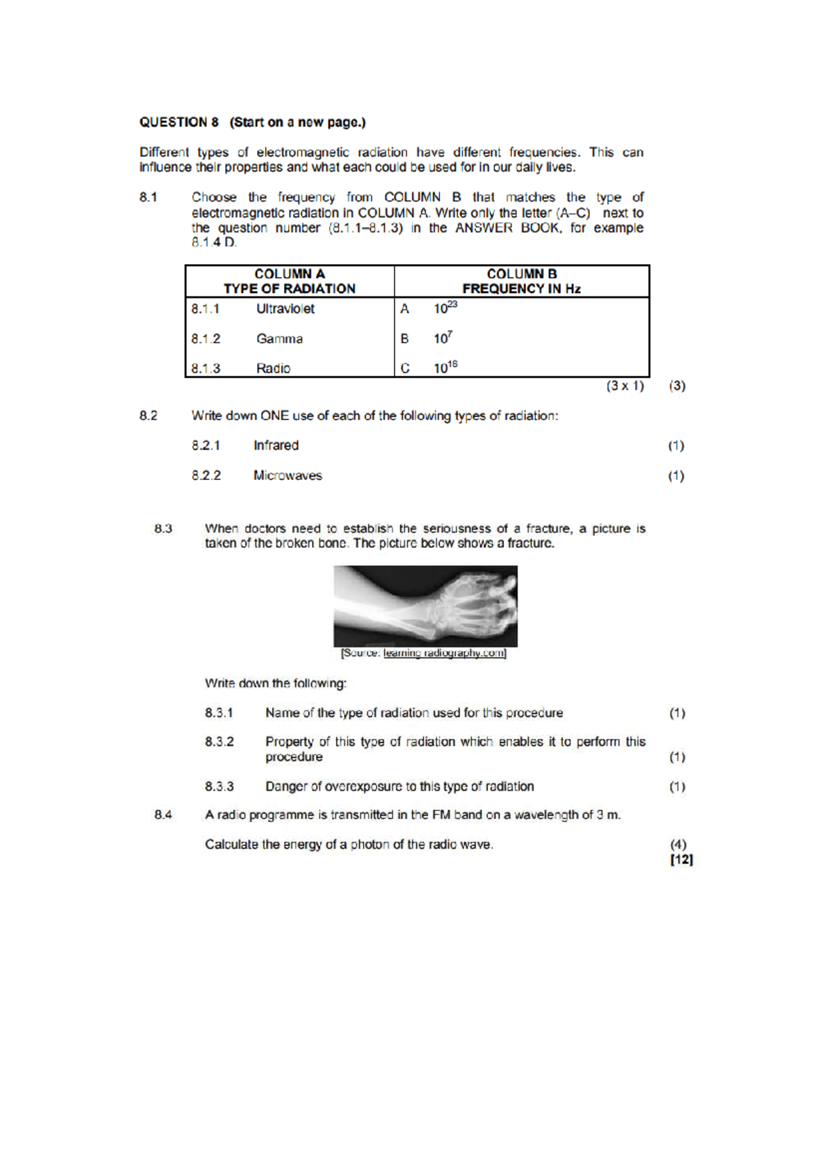 Electromagnetic Radiation Quiz Questions - Studocu