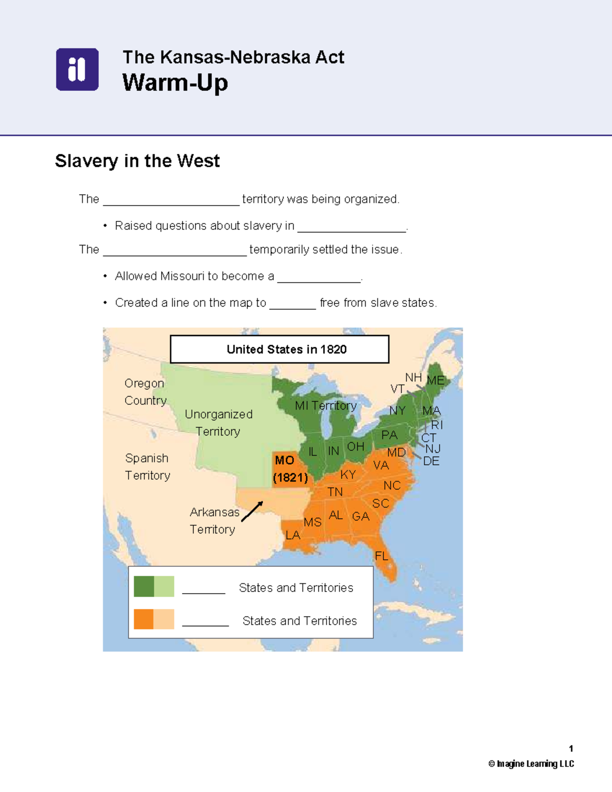 The Kansas-Nebraska Act: Analyzing Slavery's Impact in the West - Studocu