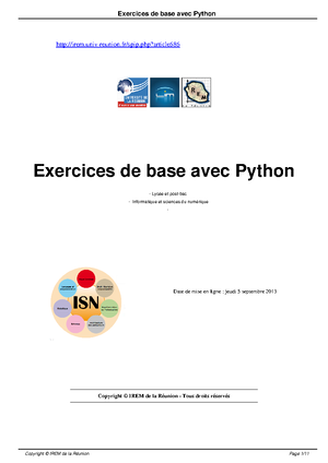 Cours Algo S1 MIP 23-24 - Eléments de base de l’algorithmique I. Généralités sur l’algorithmique ...
