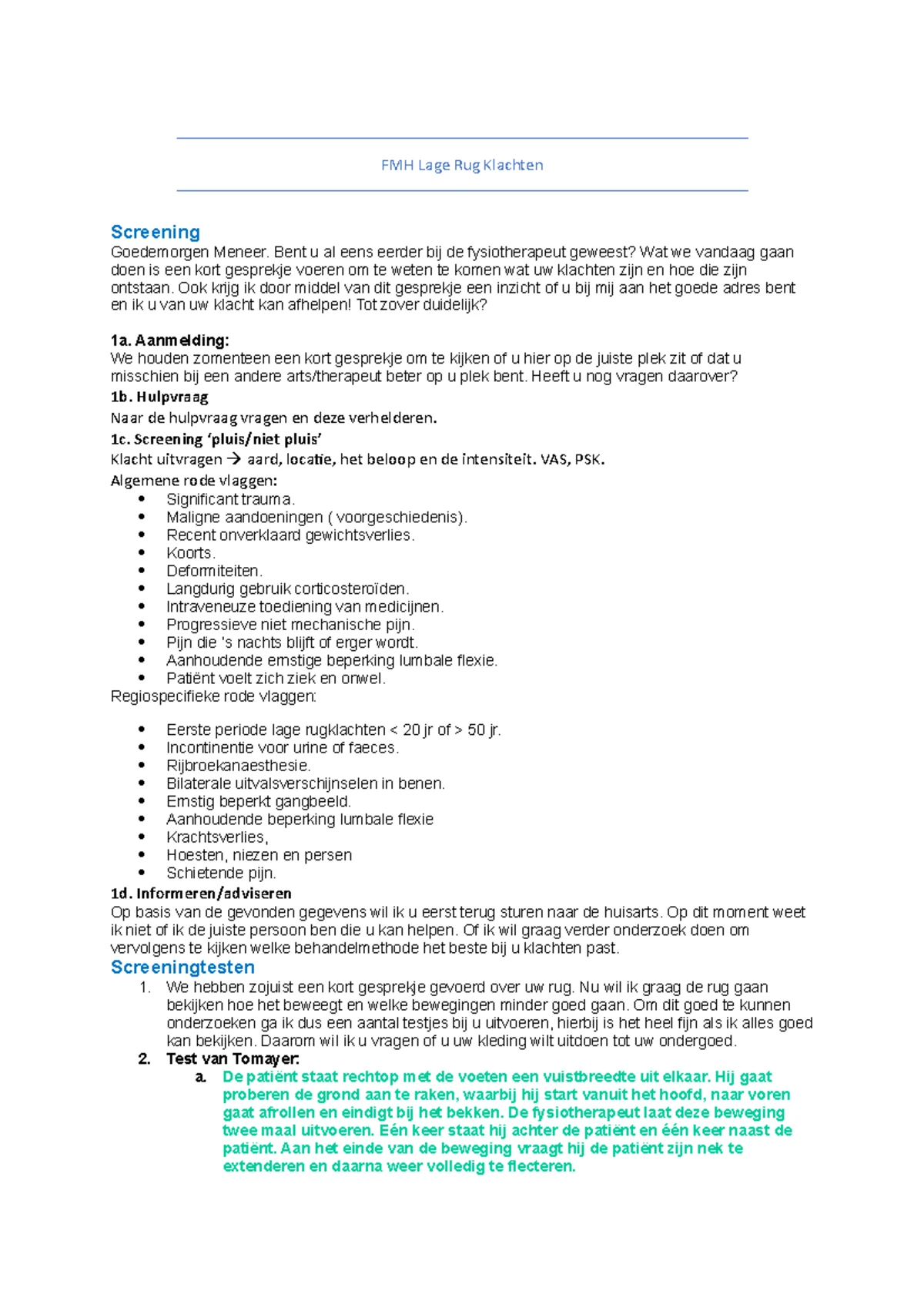 Anatomie rug - (wervelkolom) - Bewegingsmogelijkheden Beweging Uitslag ...