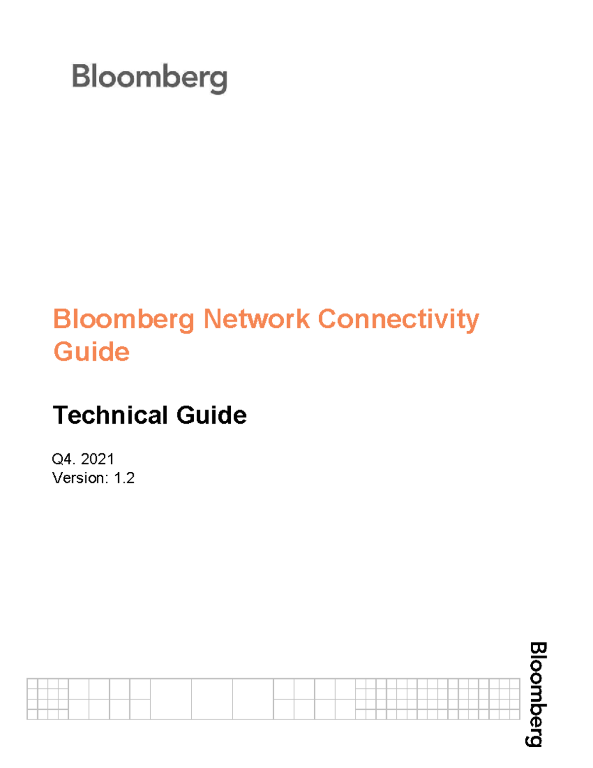 BBG Network Connectivity Guide - Bloomberg Network Connectivity Guide ...