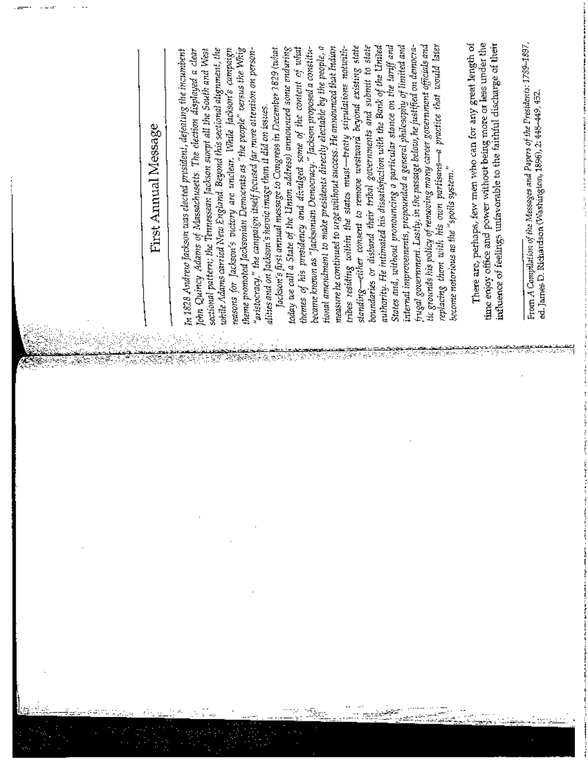 Andrew Jackson's First Annual Message: Key Themes and Policies (HIST ...