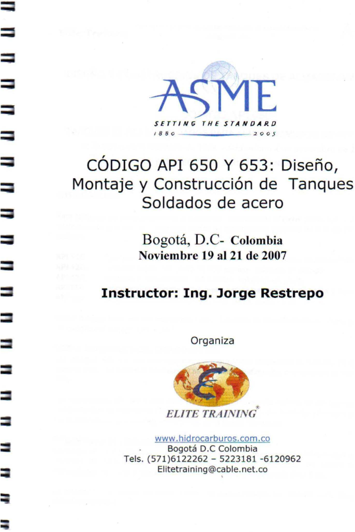 API 650 EN Espanol pdf - normas técnicas API 650 - SETTING THE STANDARD ...