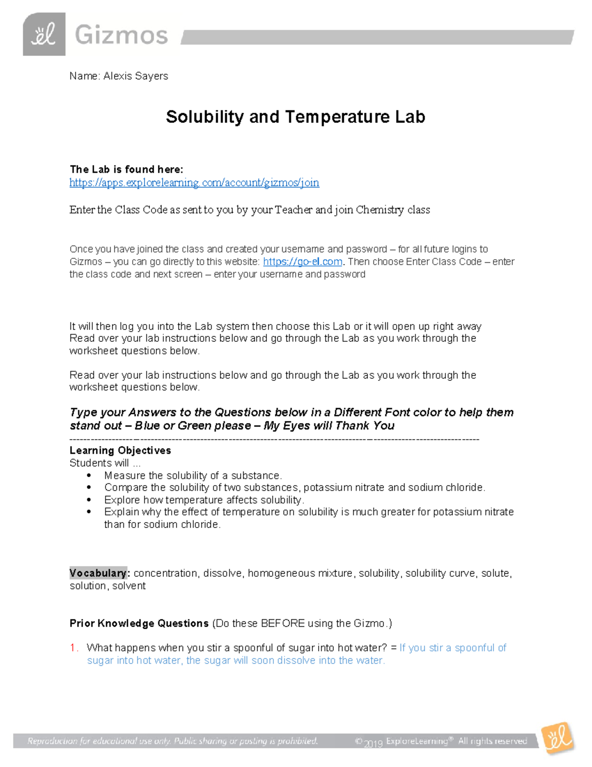 Chemistry Lab: Solubility vs. Temperature Experiment (Chem 101) - Studocu
