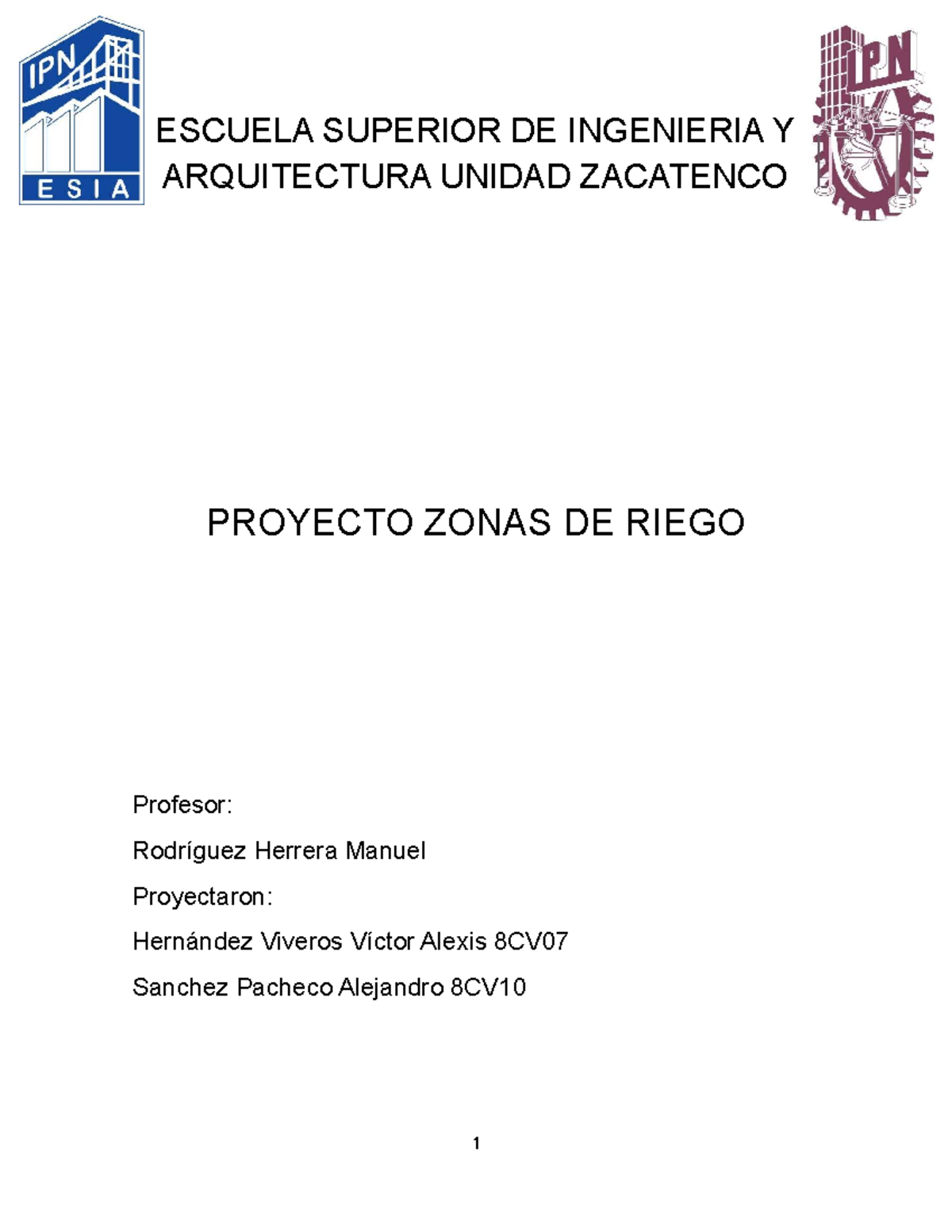 Proyecto de Zonas de Riego en Ahueyahualco - EIA 2023 - Studocu