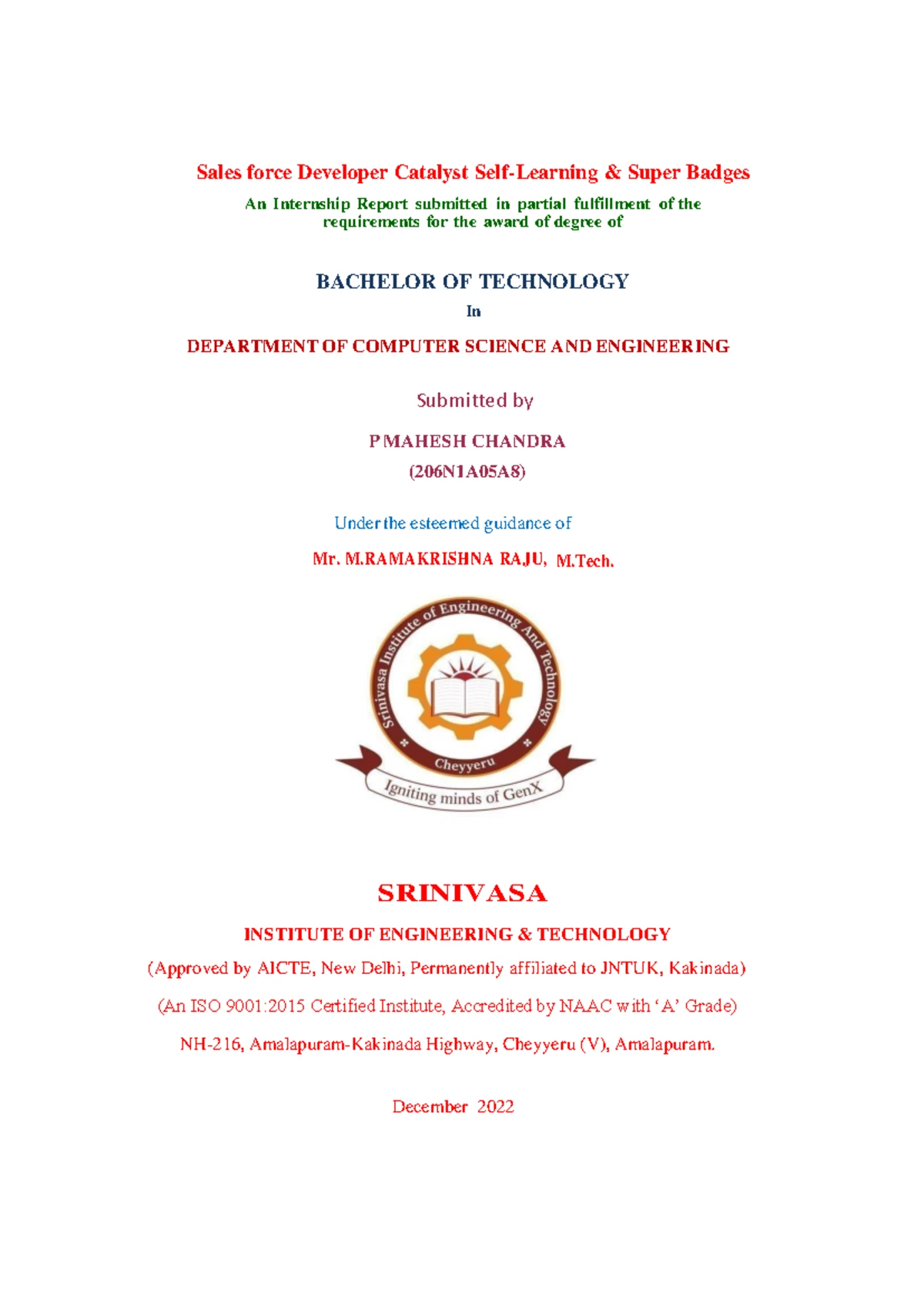 593 internship - AWS CLOUD COMPUTING A VIRTUAL INTERNSHIP REPORT SUBMITTED IN PARTIAL ...