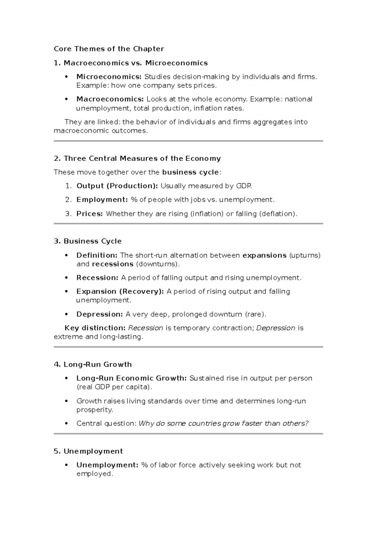 Macroeconomics 101: Key Concepts & Exam Prep (Course Code: ECON101) - Studocu