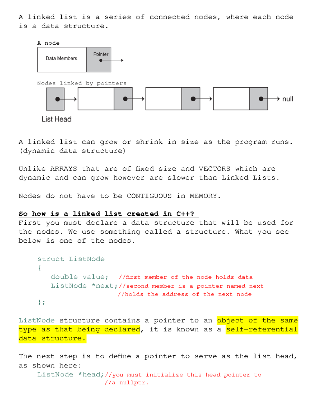 C++ Data Structures: Linked List Operations and Implementation - Studocu