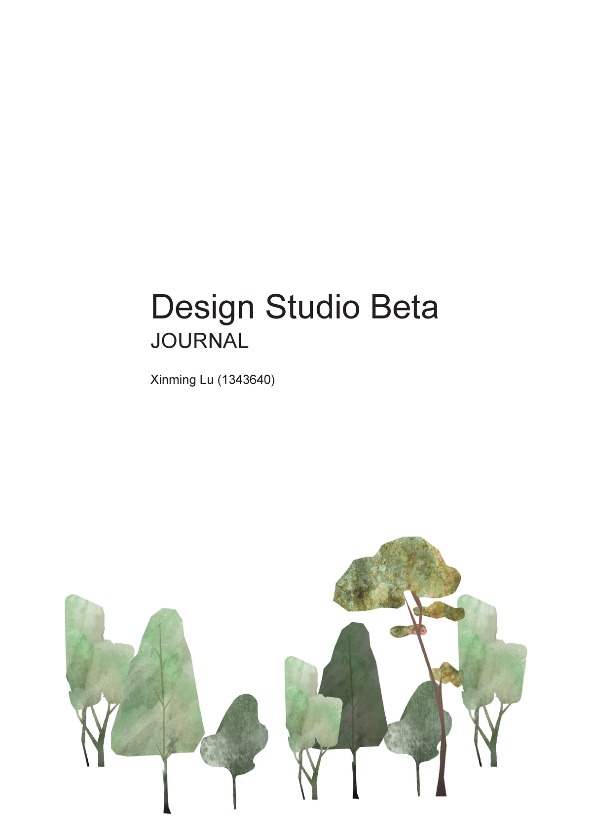 Design Studio Beta: Assignment 1 Journal Overview and Insights - Studocu