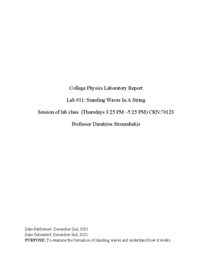 07 Circular Motion - lab - Rev 10/ Experiment 7: Uniform Circular Motion Purpose (1) to study ...