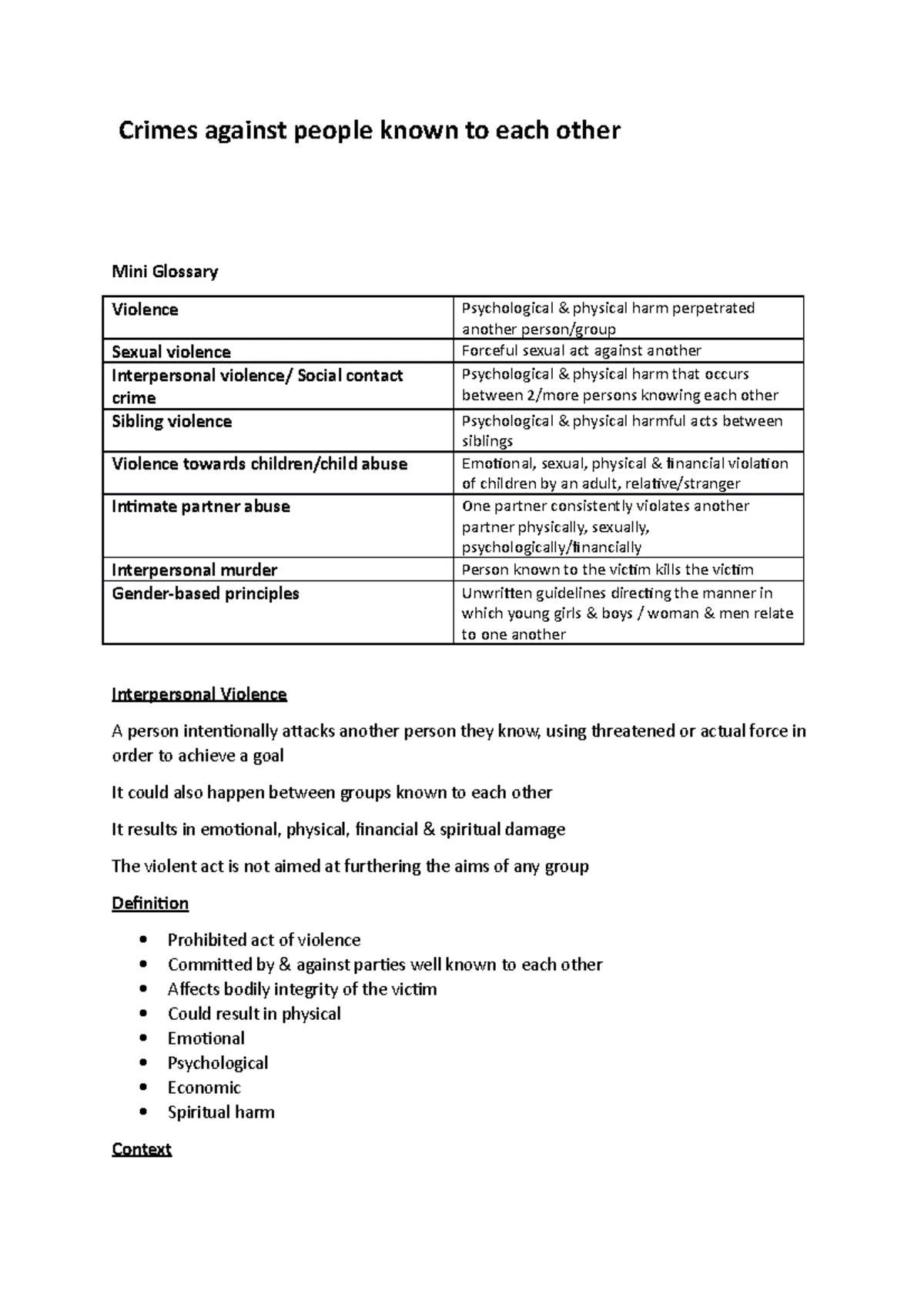 General elements of an offence - GENERAL ELEMENTS OF AN OFFENCE CHAPTER ...