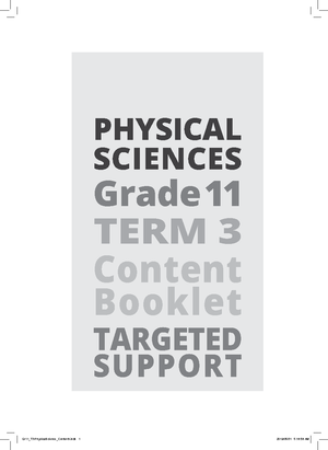 Grade 11 LIFE Sciences Remote learning booklet - Terms 1 - 4 - REMOTE ...