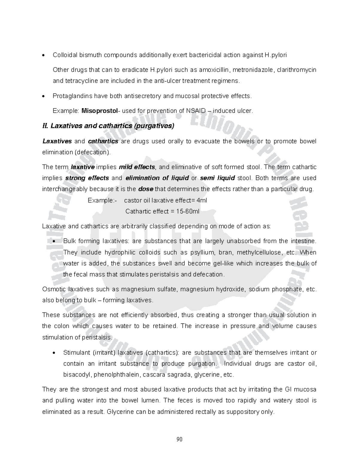 Pharmacology - Laxatives, Cathartics & Antidiarrheal Agents Overview ...