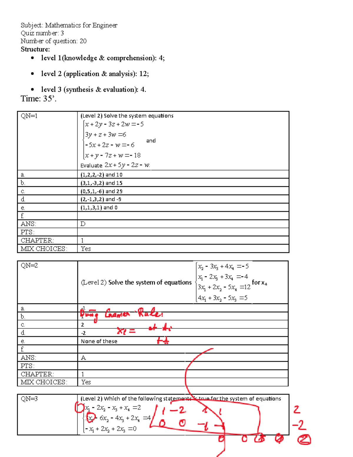Quiz3a - asfasfdasdasdasd - Subject: Mathematics for Engineer Quiz ...