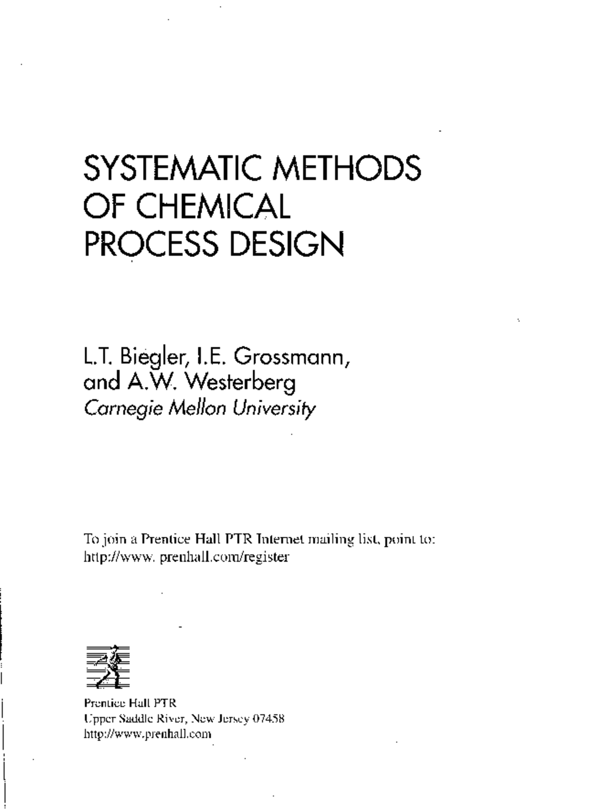 Systematic Methods of Chemical Process Design - Course DE004F7D - Studocu