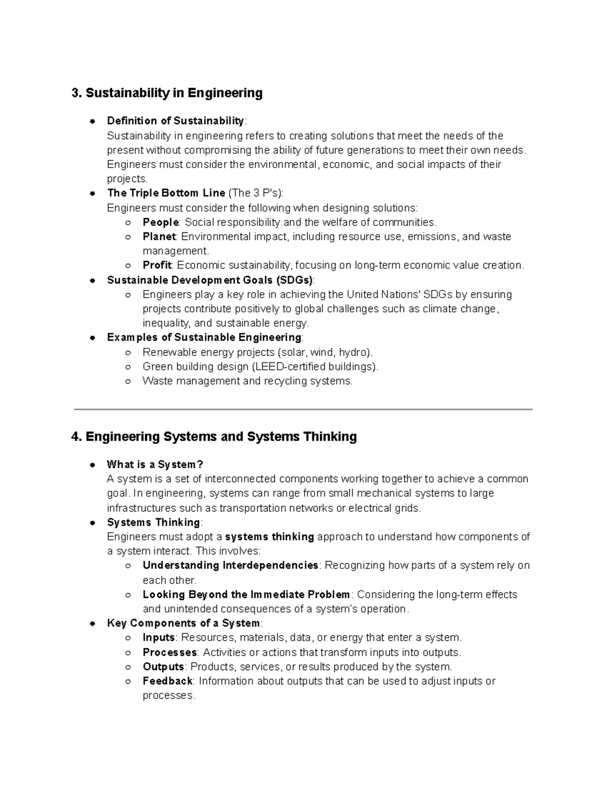 Enggen 140 - Sustainability in Engineering and Systems Thinking - Studocu