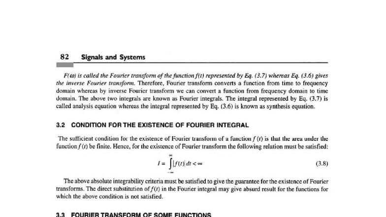 Fourier Transform Concepts and Applications - Signals and Systems 2121 ...