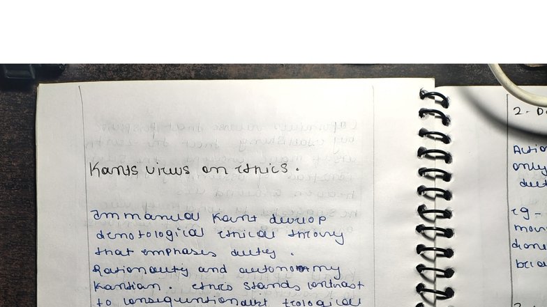 KHU 642 - Lecture Notes on Kant's Ethical Theories and Metaphysics ...