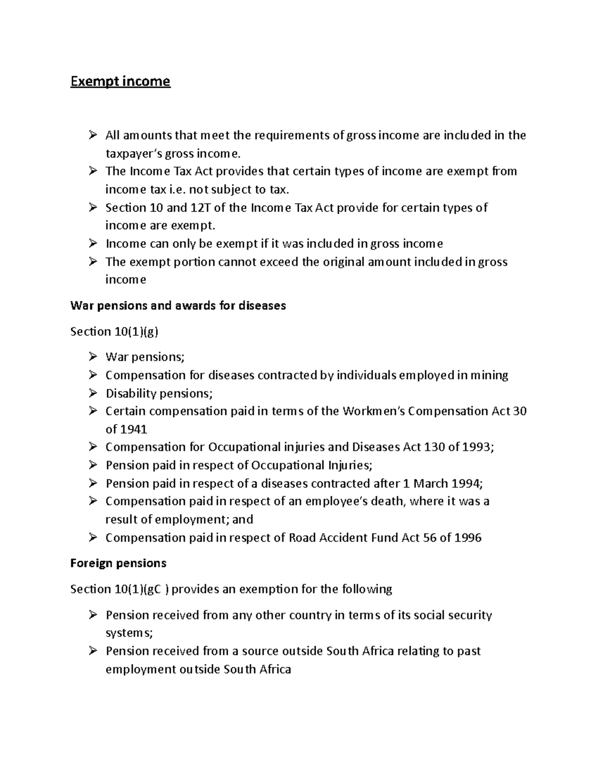 Exempt Income - Lecture Notes 2 (Taxation Concepts) - Studocu