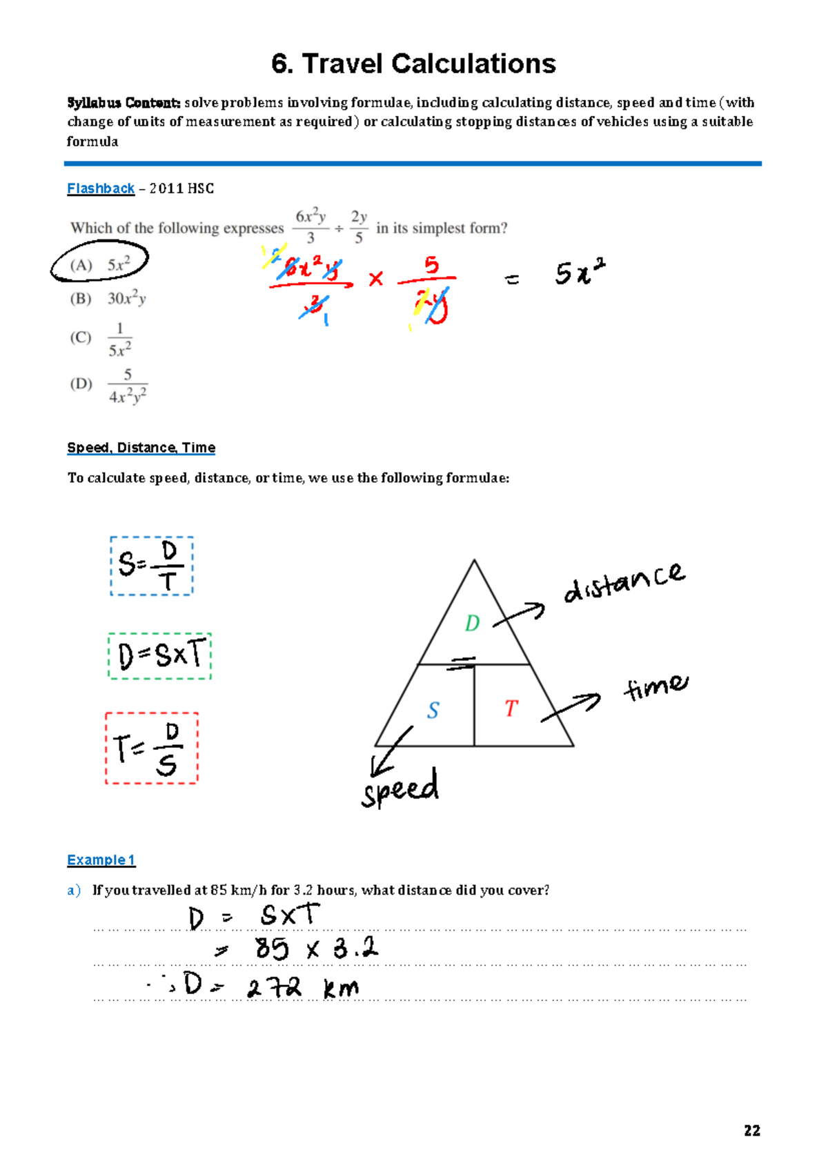 Travel Calculations and BAC - Travel Calculations Syllabus Content ...