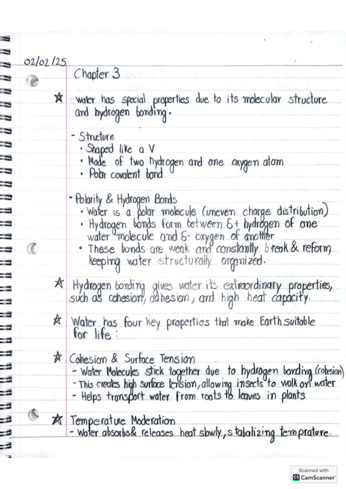 Chapter 3: Unique Properties of Water and Organic Chemistry Insights ...