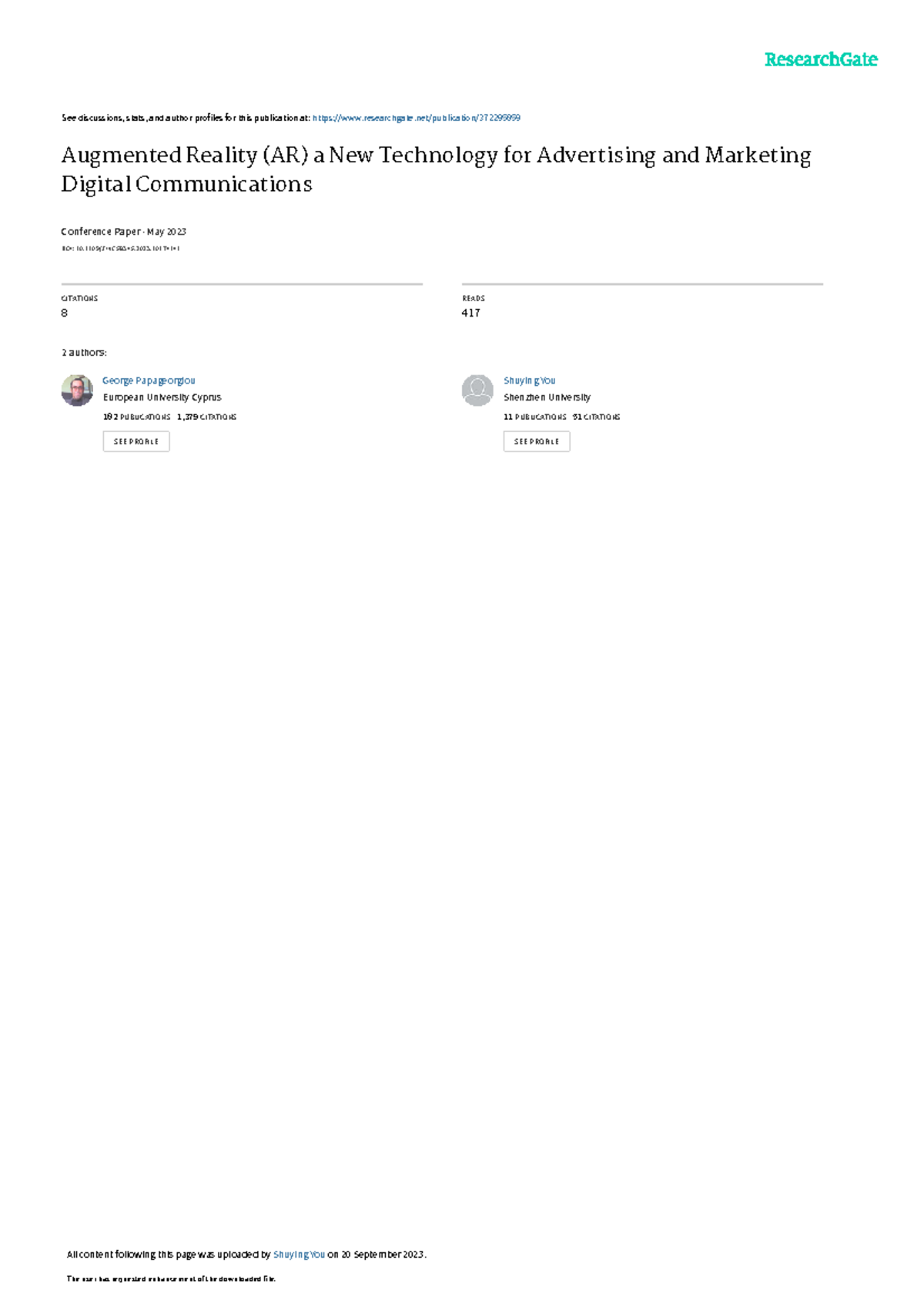 Augmented Reality (AR) in Advertising: Insights from Digital Marketing ...