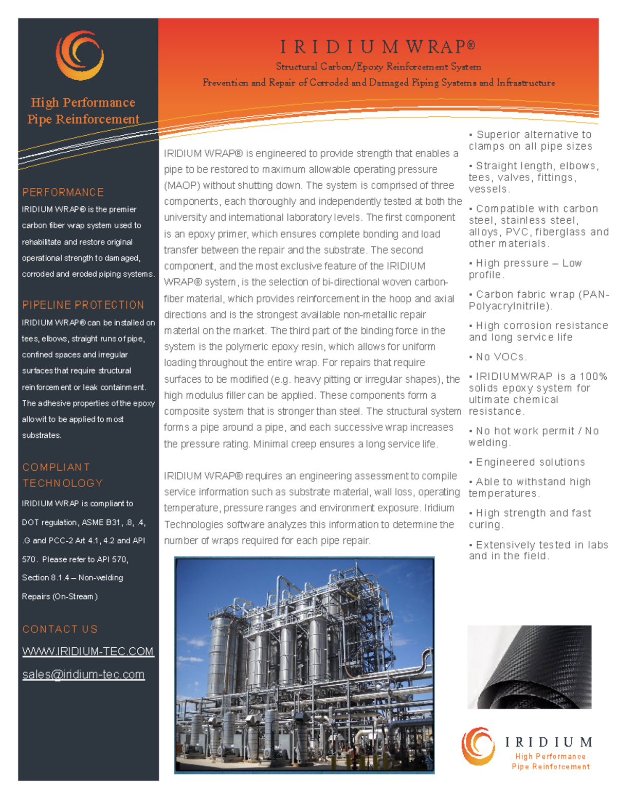 IRIDIUM WRAP® - High Performance Pipe Reinforcement Overview - Studocu