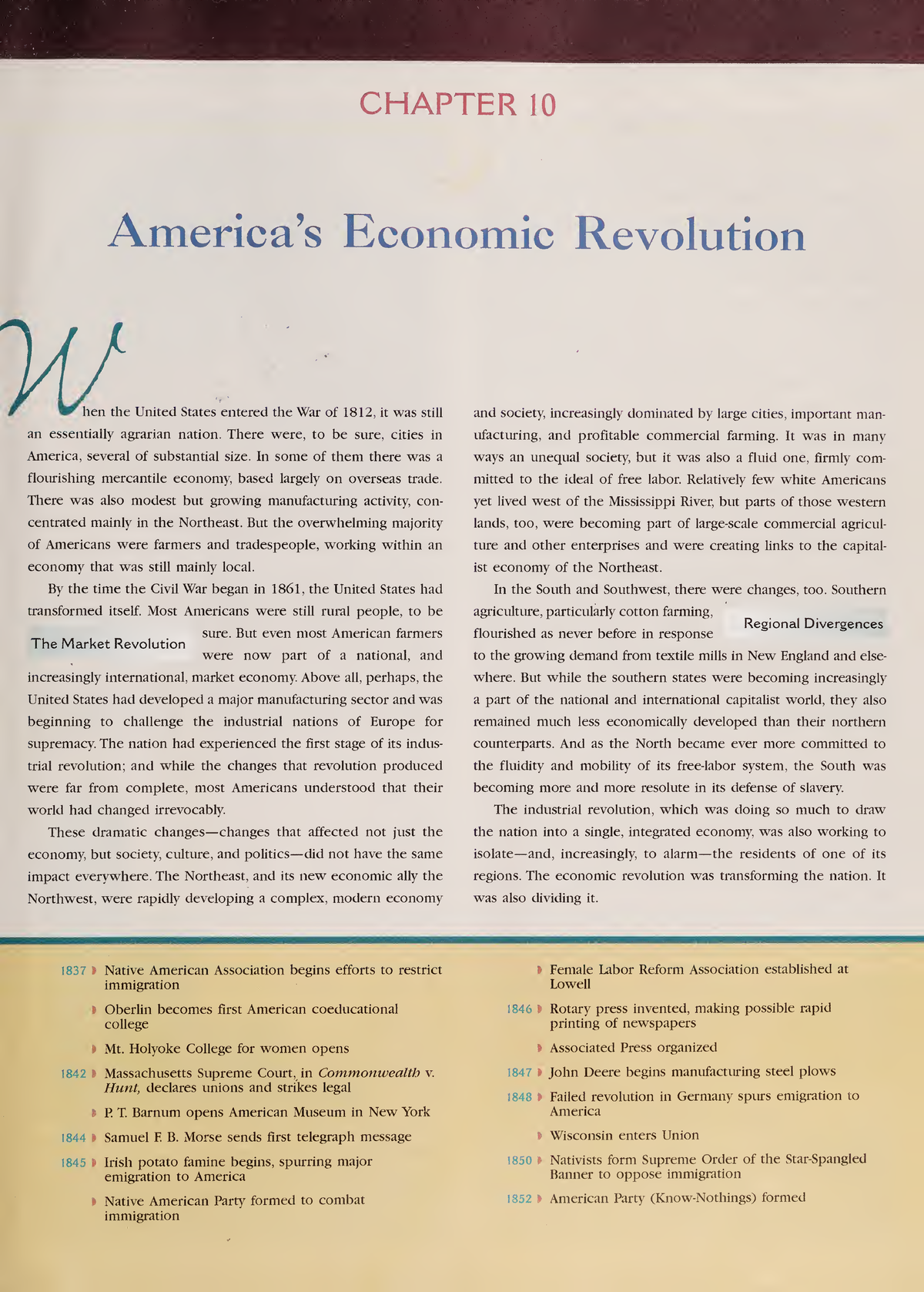 Apush chapter 10 pdf - pdf - CHAPTER 10 America’s Economic Revolution ...
