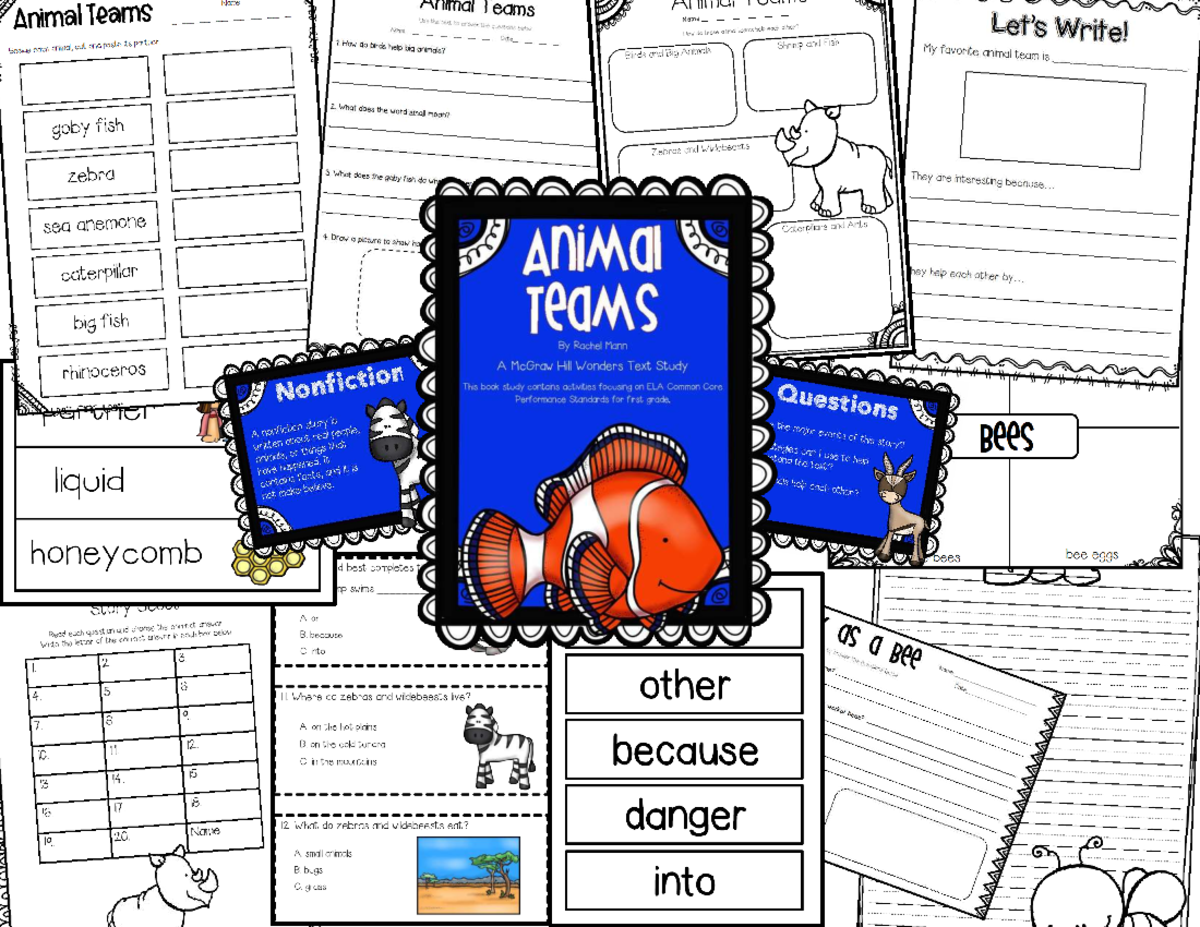 Animal Teams: How They Help Each Other - ELA 1st Grade Study - Studocu