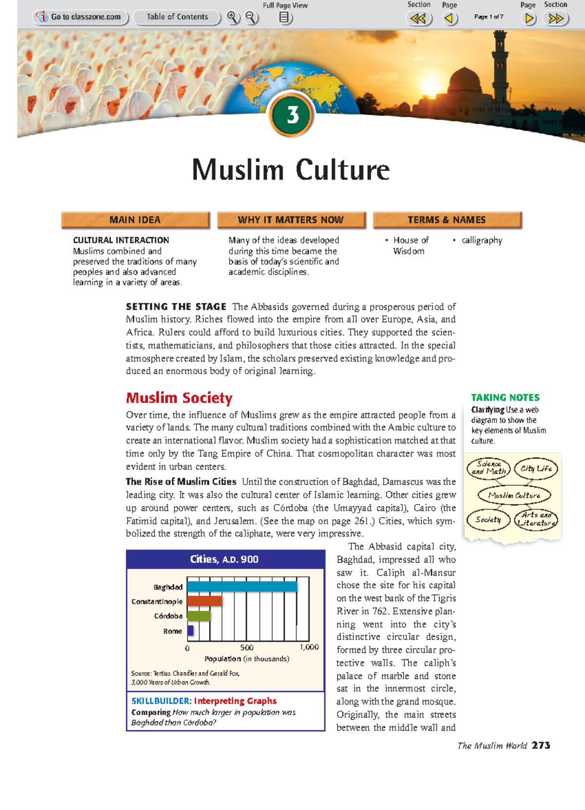 Ch 10 Sec 3 - Cultural Interaction in the Muslim World Notes - Studocu